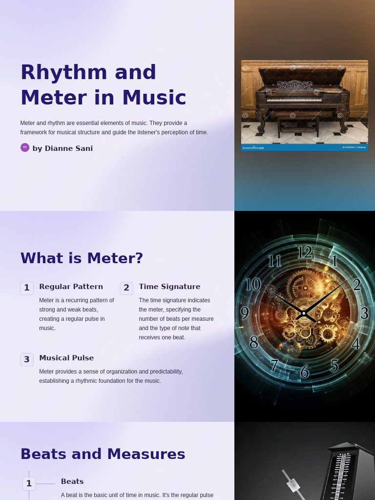 Rhythm and Meter in Music | PDF