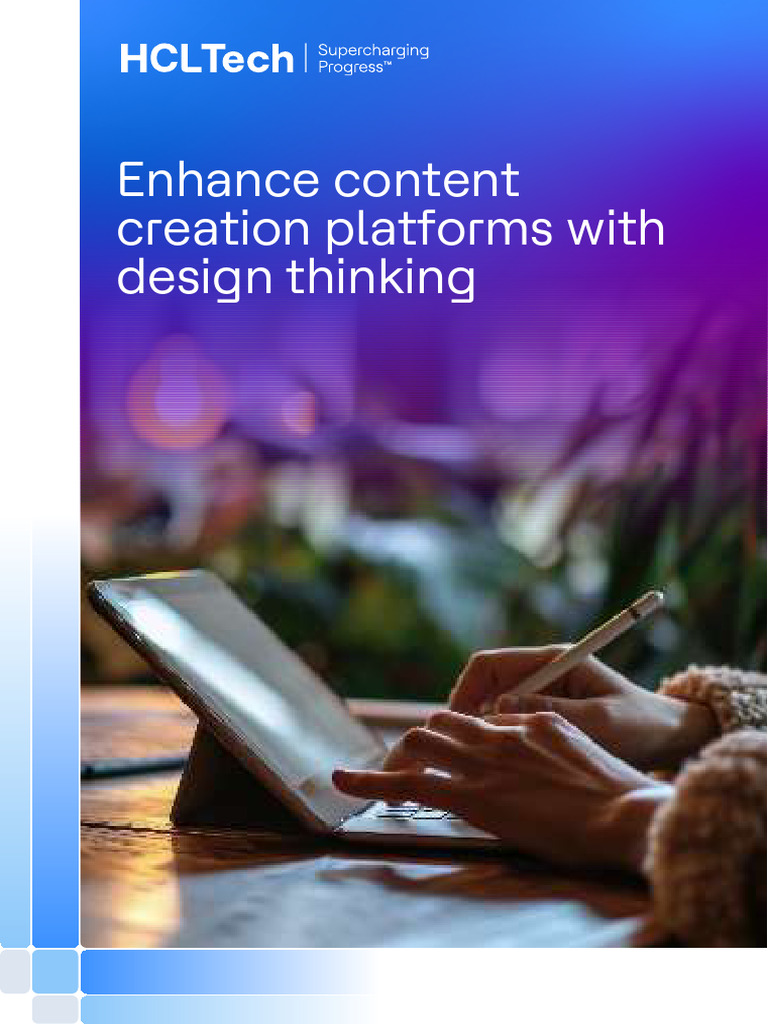 Enhance Content Creation Platforms With Design Thinking | PDF