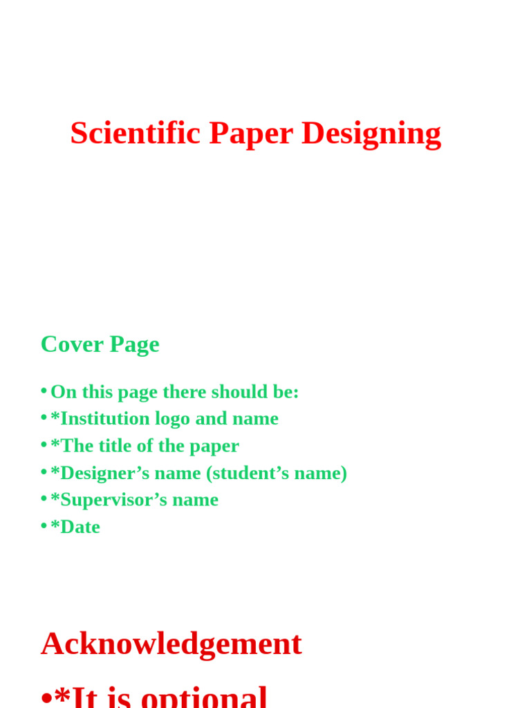 lec4- paper designing | PDF