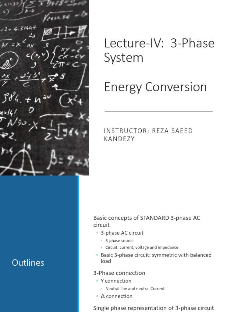 Energy Conversion - 3phase System (1) | PDF
