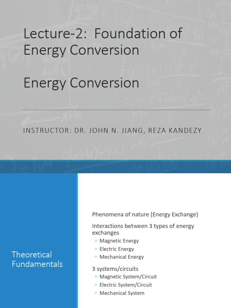 Energy Conversion 2 - Foundation of Energy Conversion | PDF
