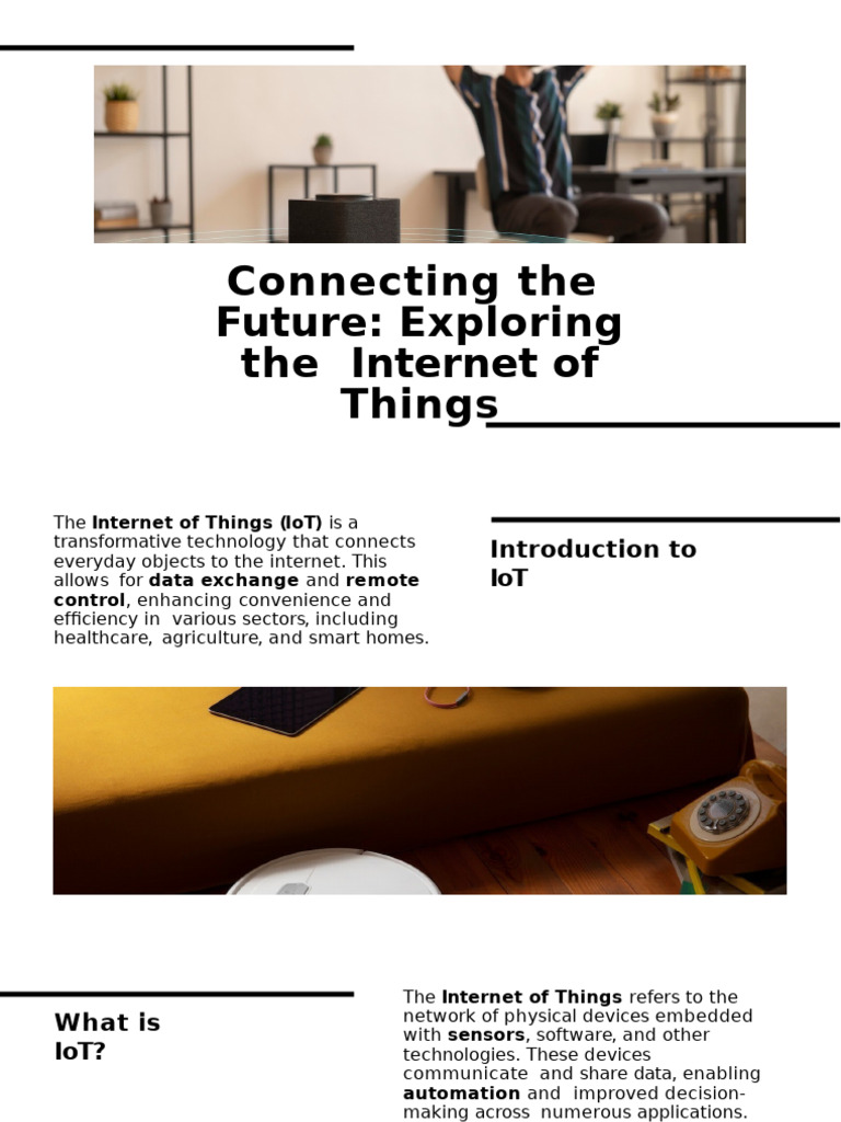 Slidesgo Connecting The Future Exploring The Internet of Things 20241015155039e3y1 | PDF