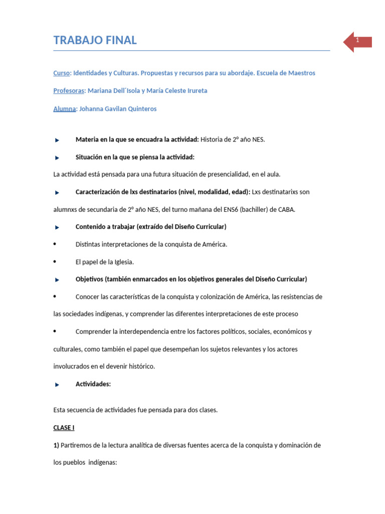 Trabajo Final Identidades y Cultura | PDF