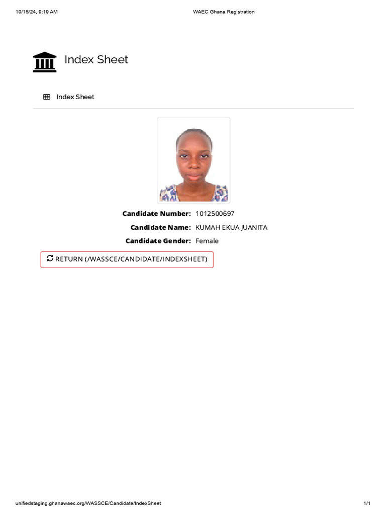 Waec Ghana Registration Juanita Index 2024 Pdf