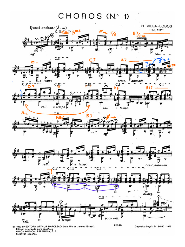 Choros. 1 Villalobos | PDF