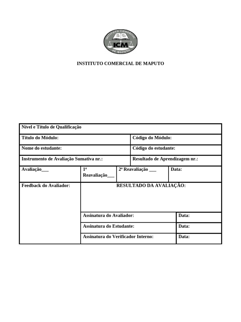 MODELO DE CAPA ICM | PDF