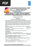 4561 Mathematics UNEB Sample Paper New Curriculum 2024 Plus Scoring ...