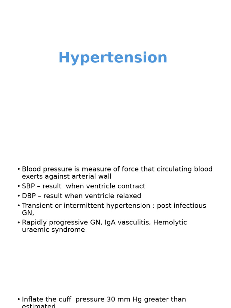 Hypertension | PDF