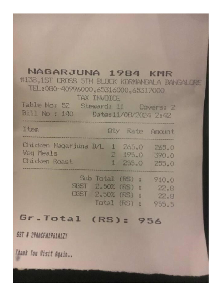 Food Bill-3 | PDF