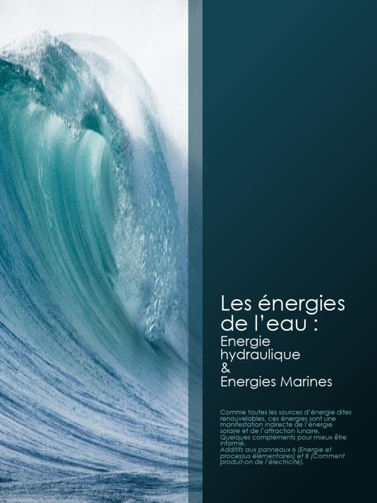 Energies Hydrauliques Et Thermiques de L Eau | PDF