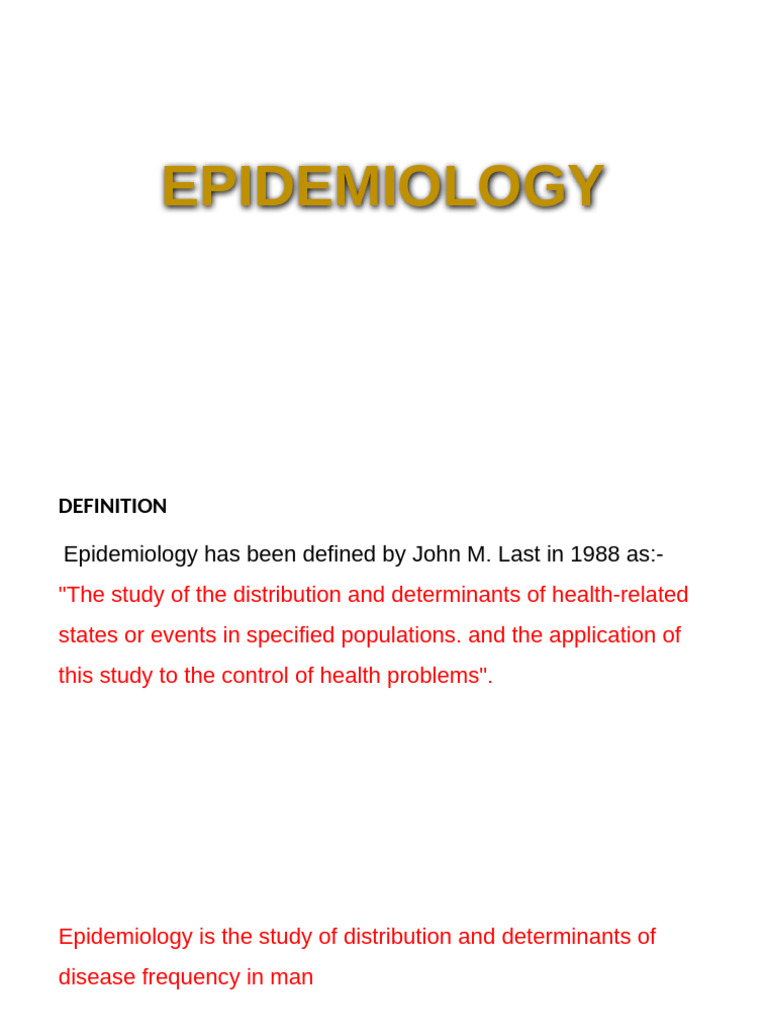 Epidemiology | PDF