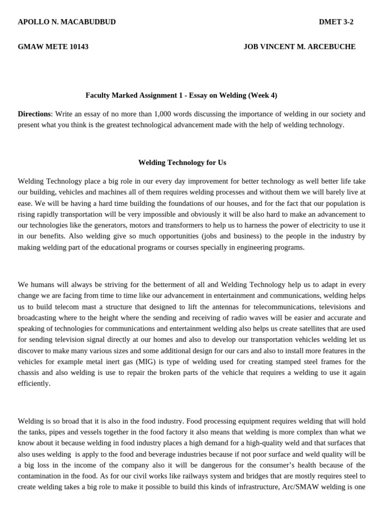 SMAW | PDF