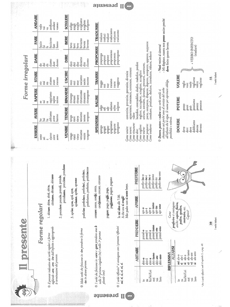 Verbi Regolari Ed Irregolari | PDF
