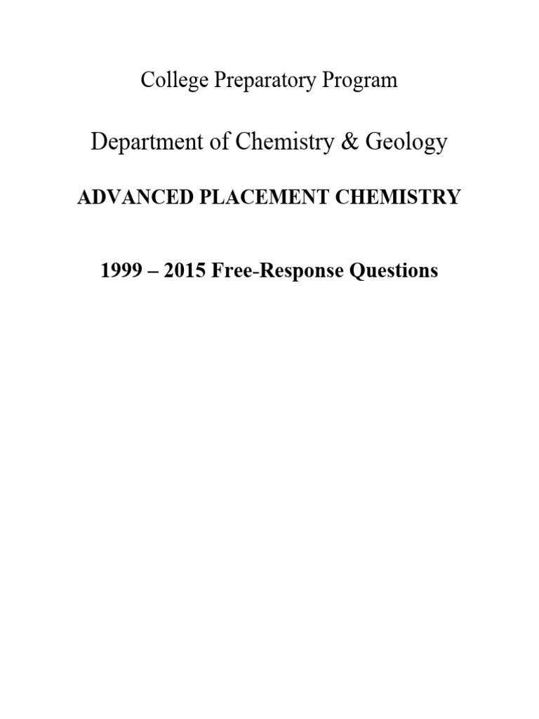 ?AP Free-Response Questions | PDF