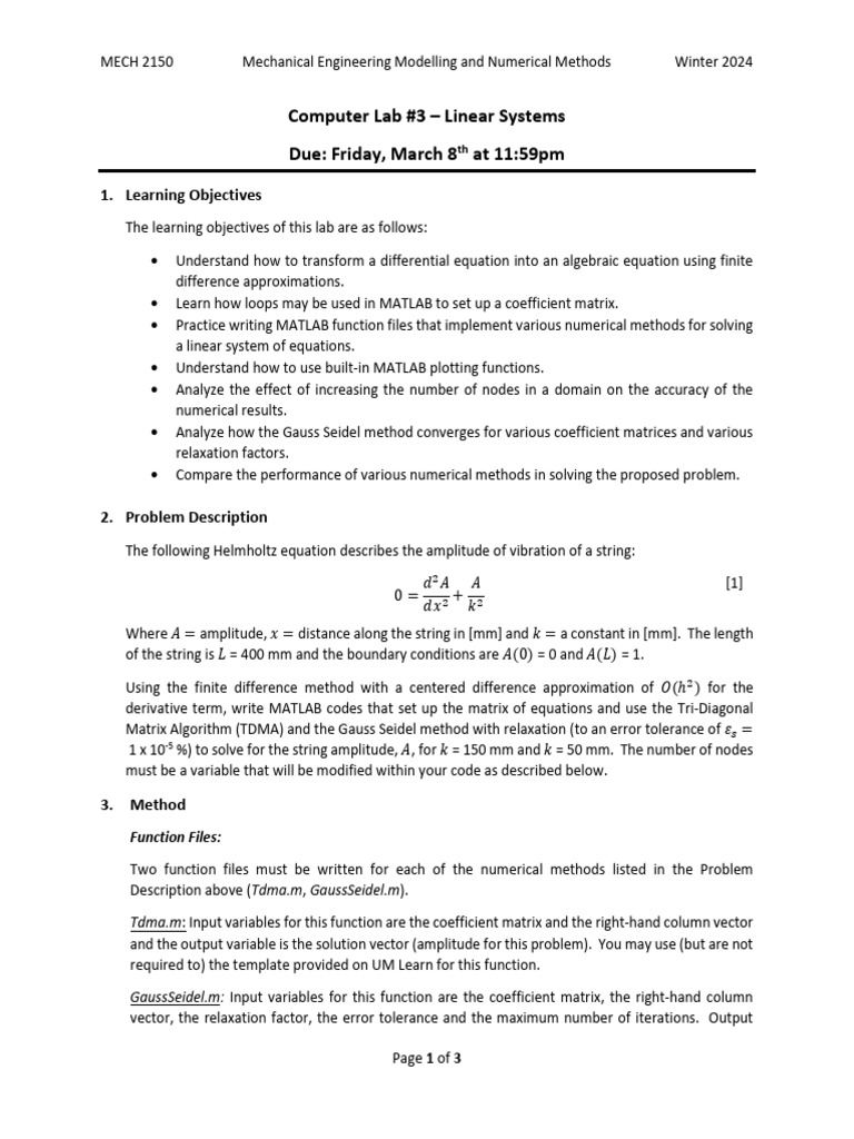 Computer Lab 3 | PDF