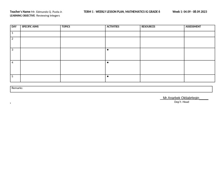 G6 W4 Constructing Expressions & Equations | PDF