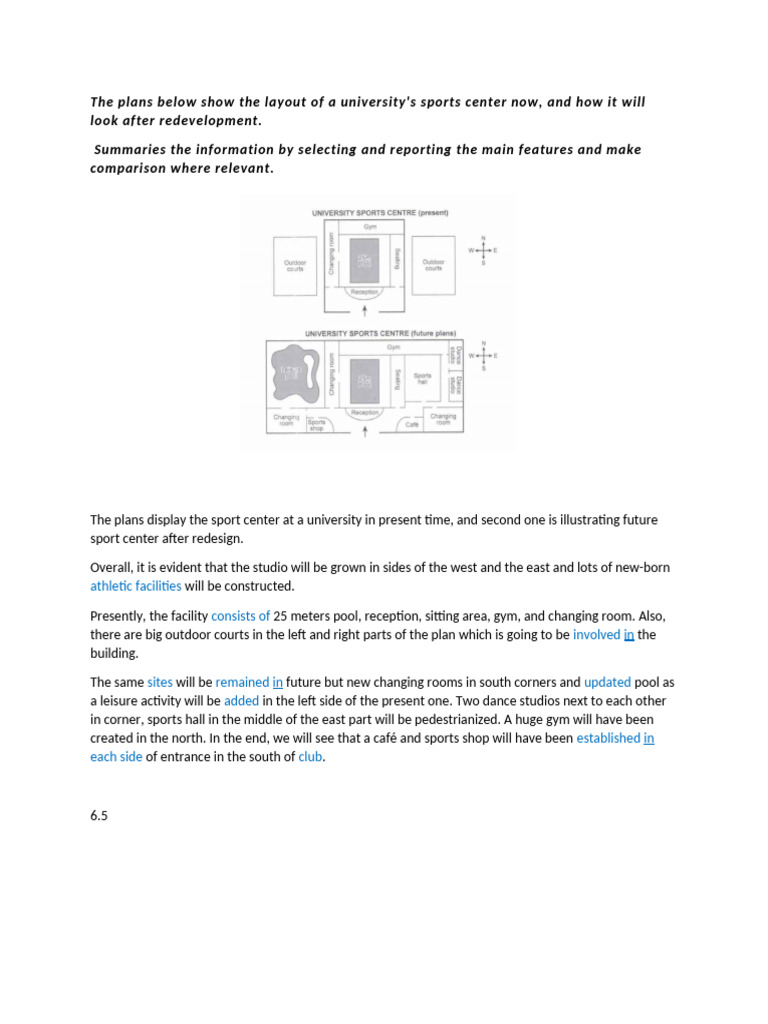 Task1-The Plans Below Show the Layout of a University-mine | PDF