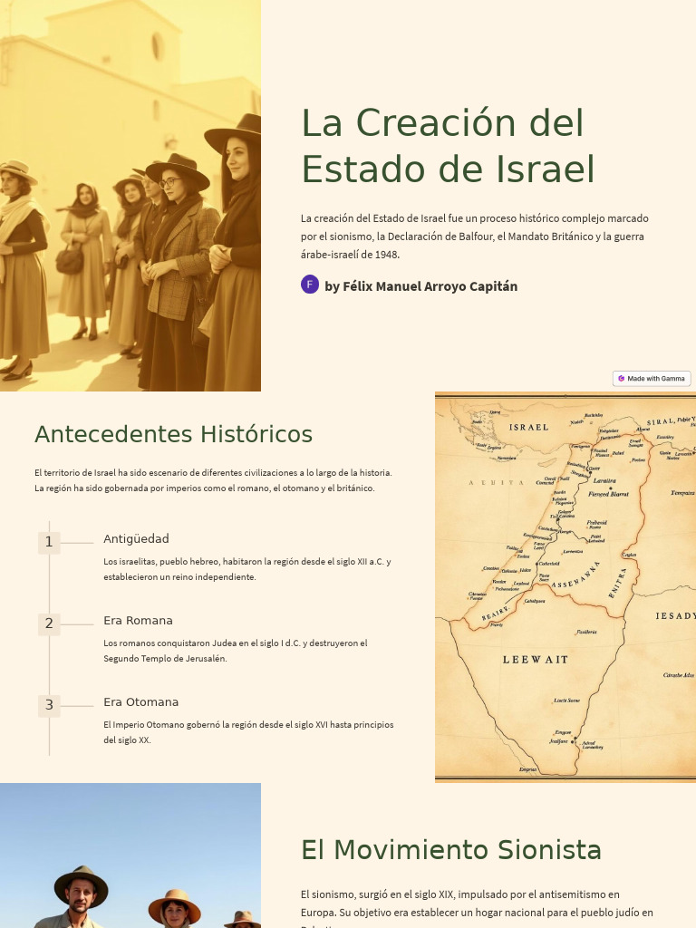 La Creacion Del Estado de Israel | PDF
