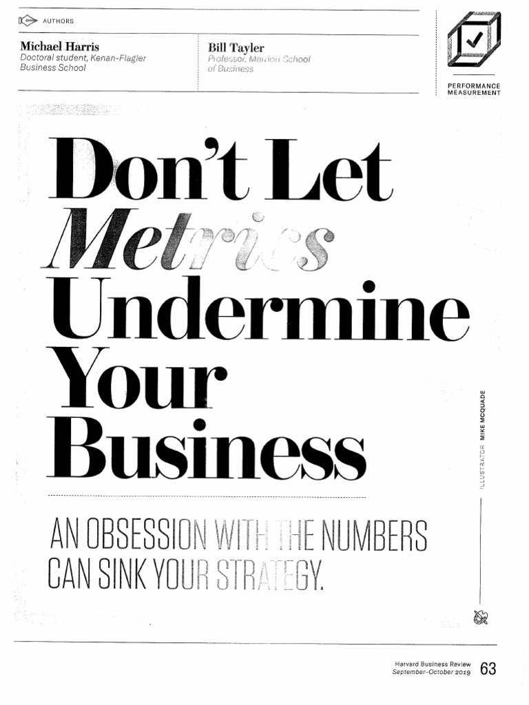 Don T Let Metrics Undermine Your Business | PDF