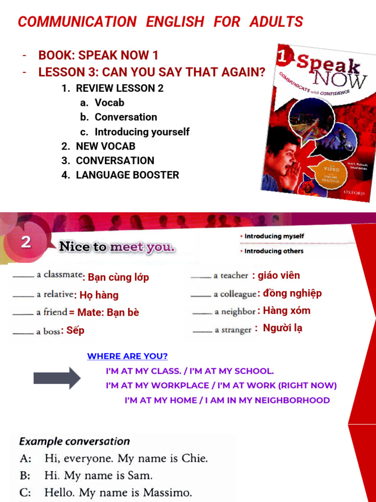 Lesson 3 Can You Say That Again | PDF