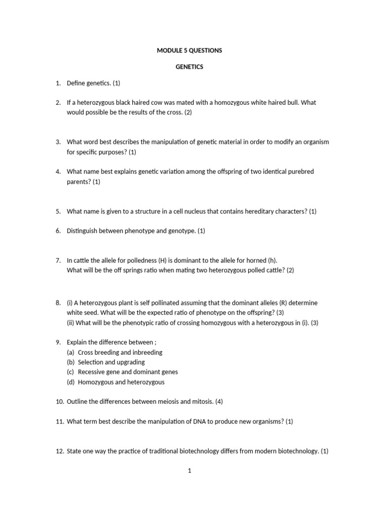 Module 5 Questions | PDF