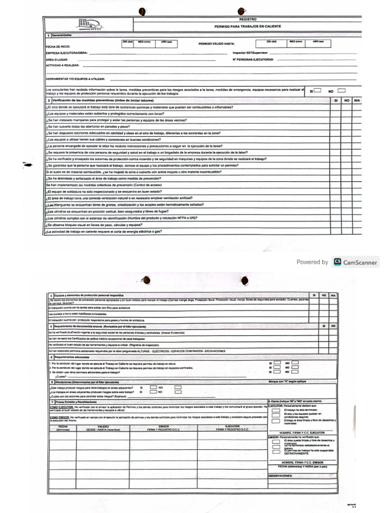 Formato en Caliente Cv Sas | PDF