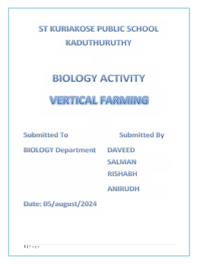 Biology Activity | PDF