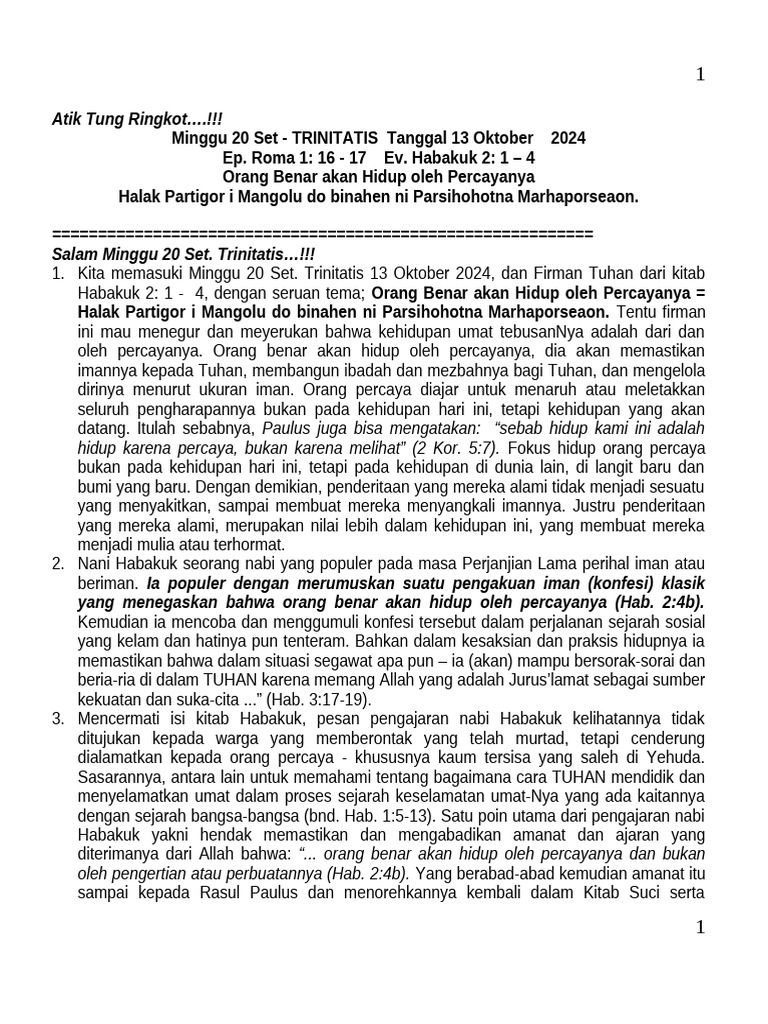 Set - TRINITATIS | PDF