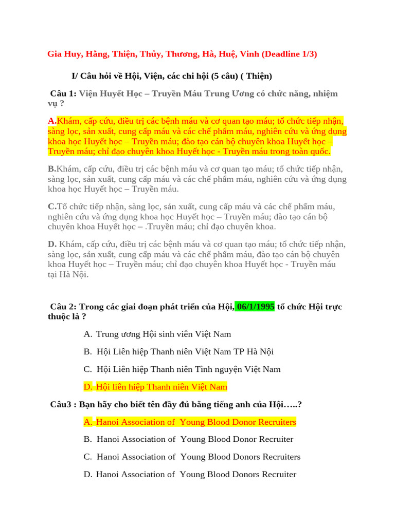 ĐỀ THI TNV VÒNG CH F22 - ĐỀ SỐ 1 | PDF