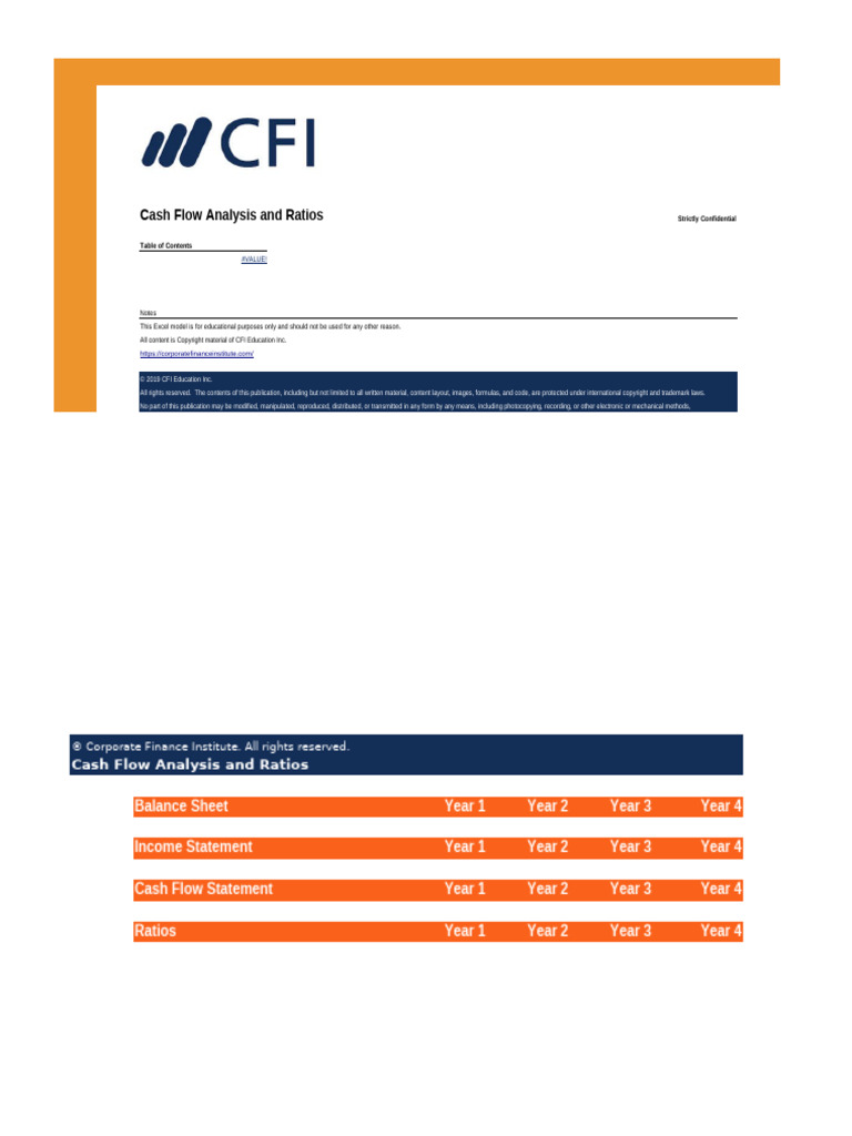 Cash Flow Balance Sheet and Leverage Ratios | PDF