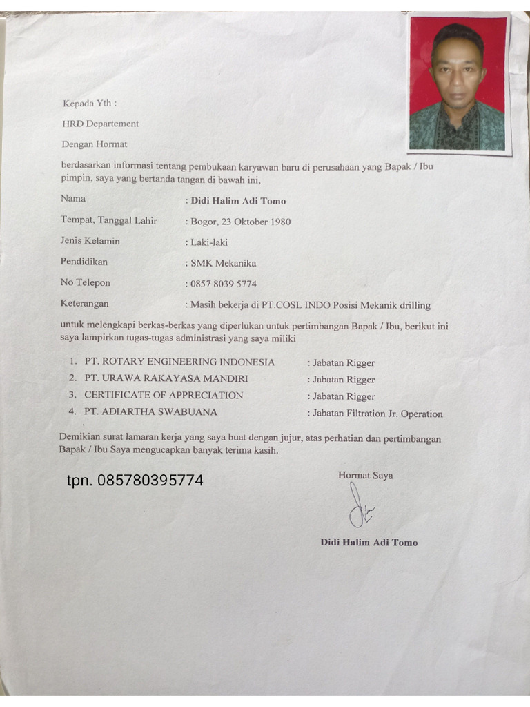 CV. Didi Halim Adi Tomo | PDF