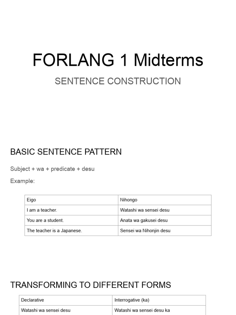 Forlang 1 Midterms | PDF