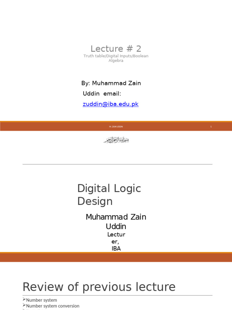 Lecture2 Fall24 | PDF