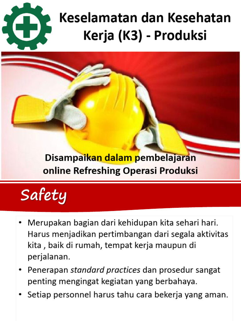 K3 Produksi OPK - POP - PUP | PDF