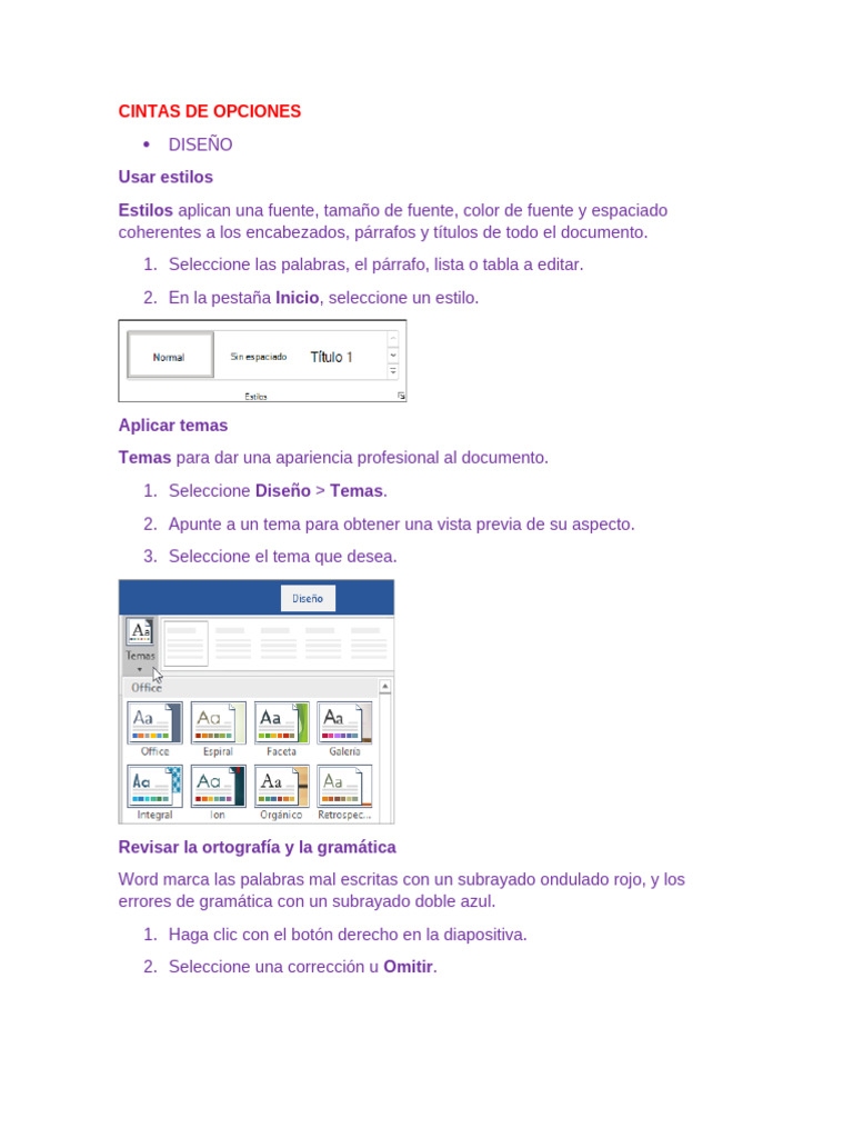 CINTAS DE OPCIONES - WORD | PDF