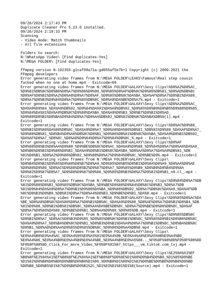 Duplicate Cleaner Log File | PDF