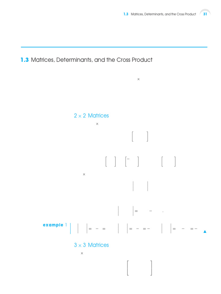 Lecture 2 | PDF | Matrix (Mathematics) | Determinant