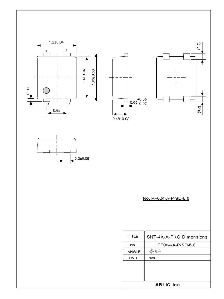 No. PF004-A-P-SD-6.0: The Information Herein Is Subject To Change ...