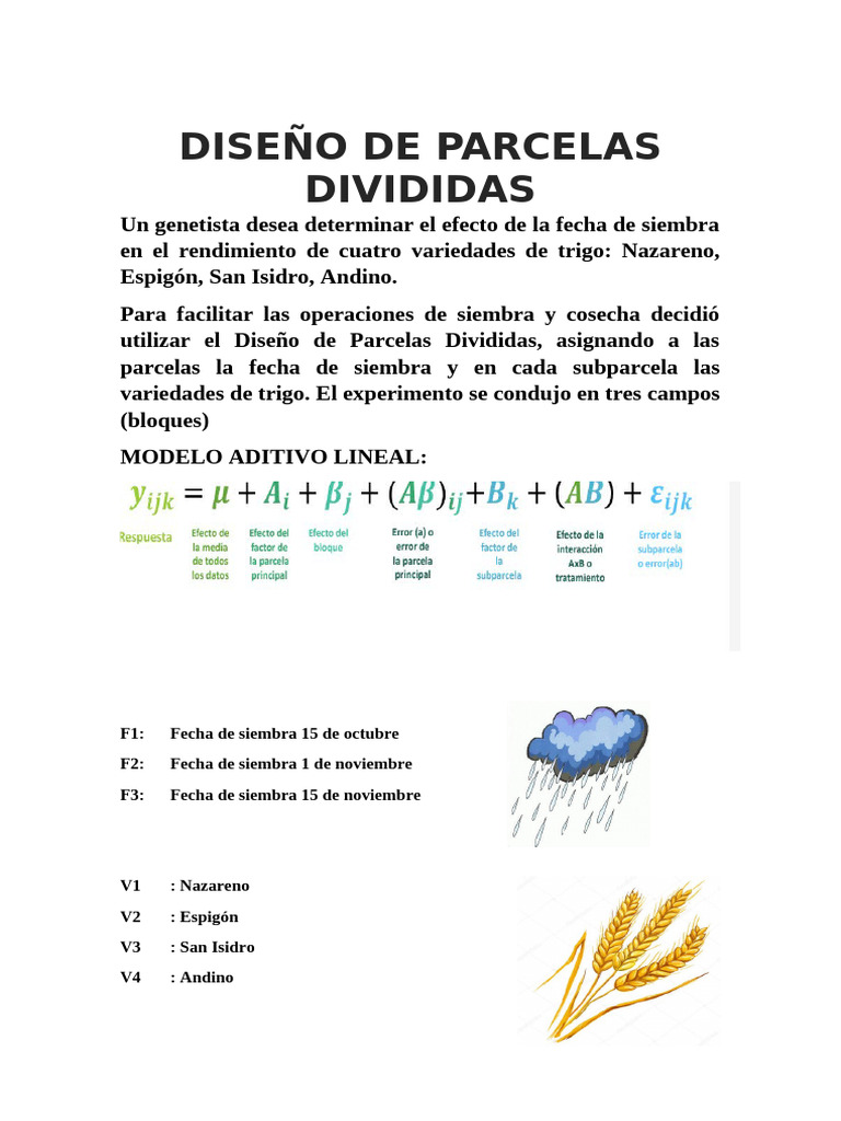 Diseño de Parcelas Divididasfirme | PDF