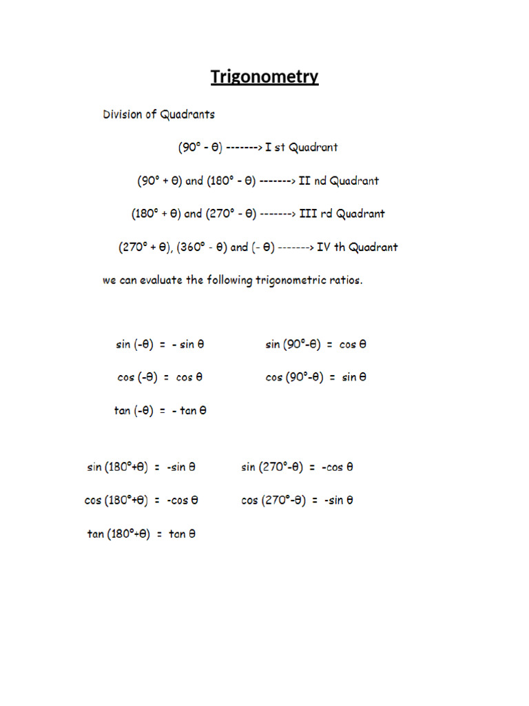 Trigonometry | PDF