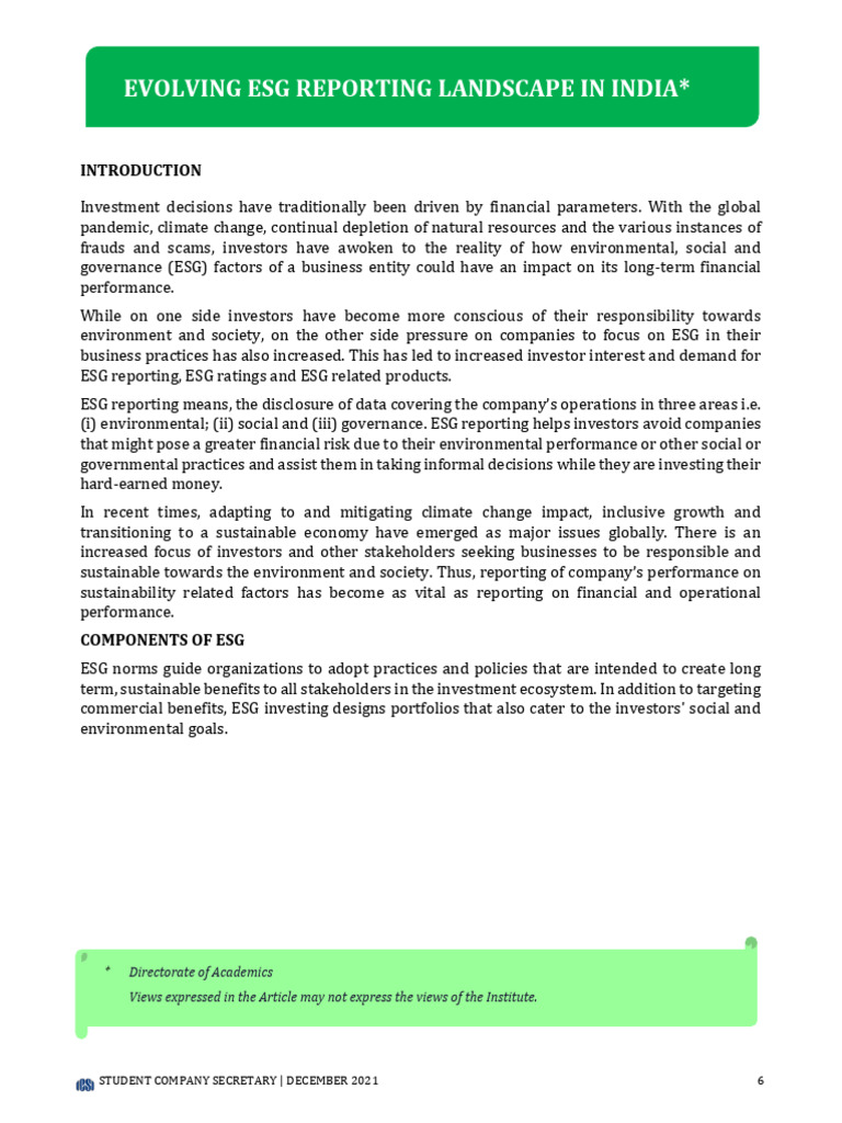 1 Evolving Esg | PDF