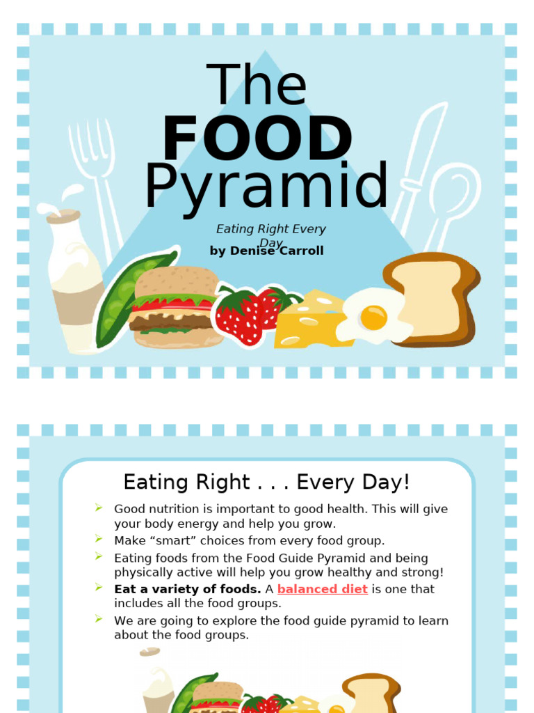 Food Pyramid - PowerPoint | PDF