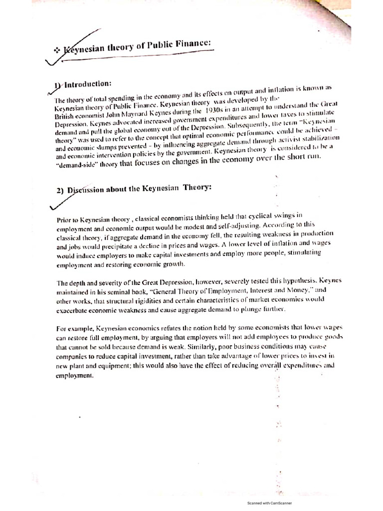 Keynesian Theory | PDF