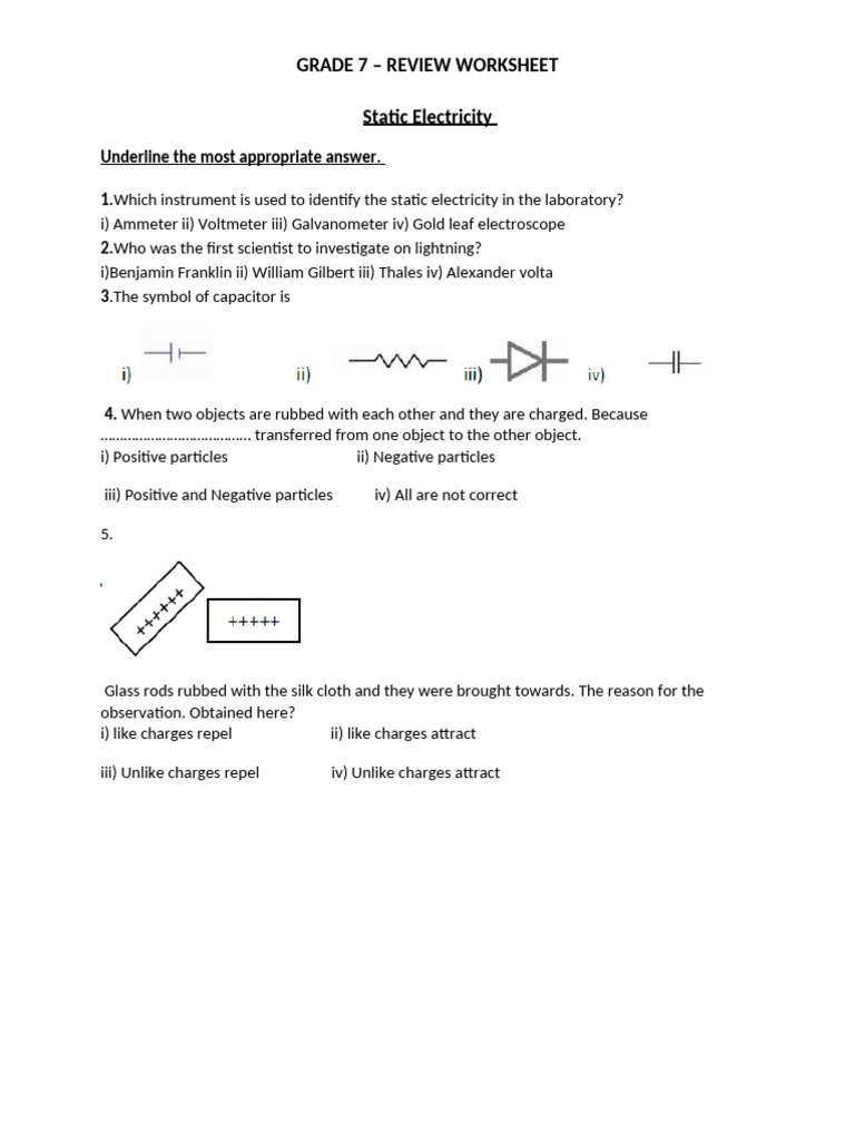 Grade 7 Worksheet 2 | PDF