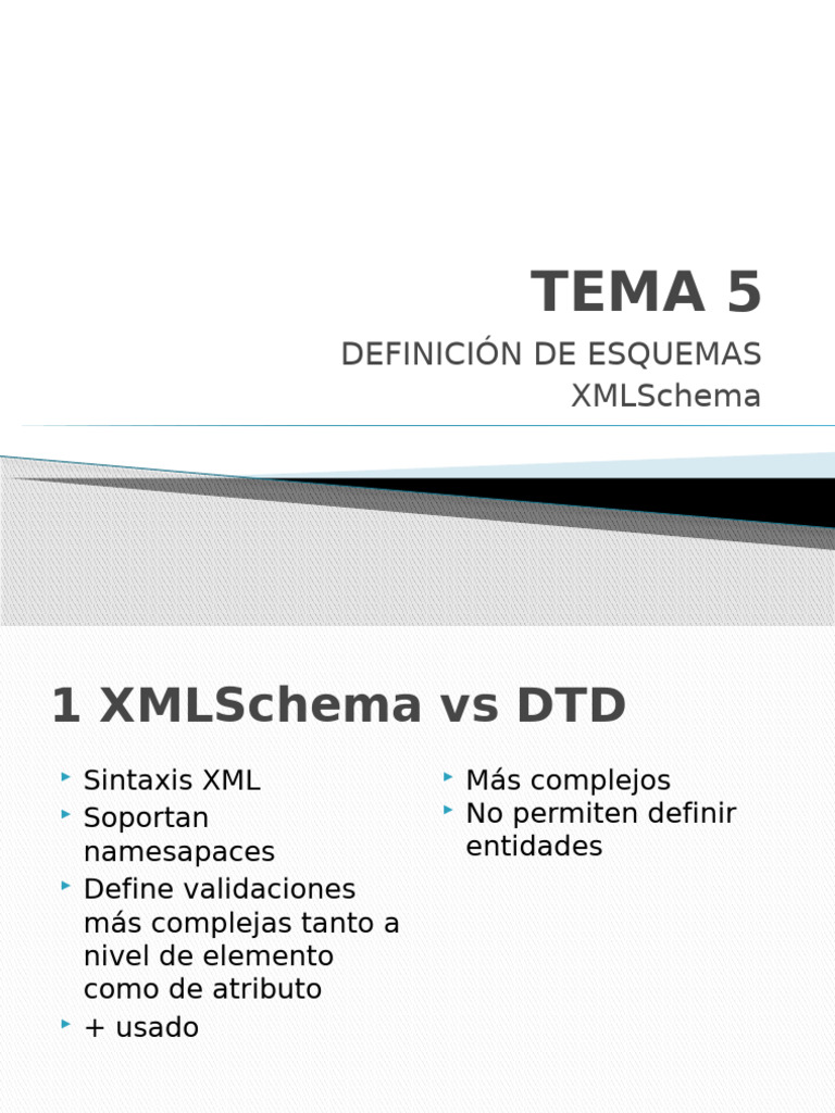 Tema5 XMLSchema | PDF
