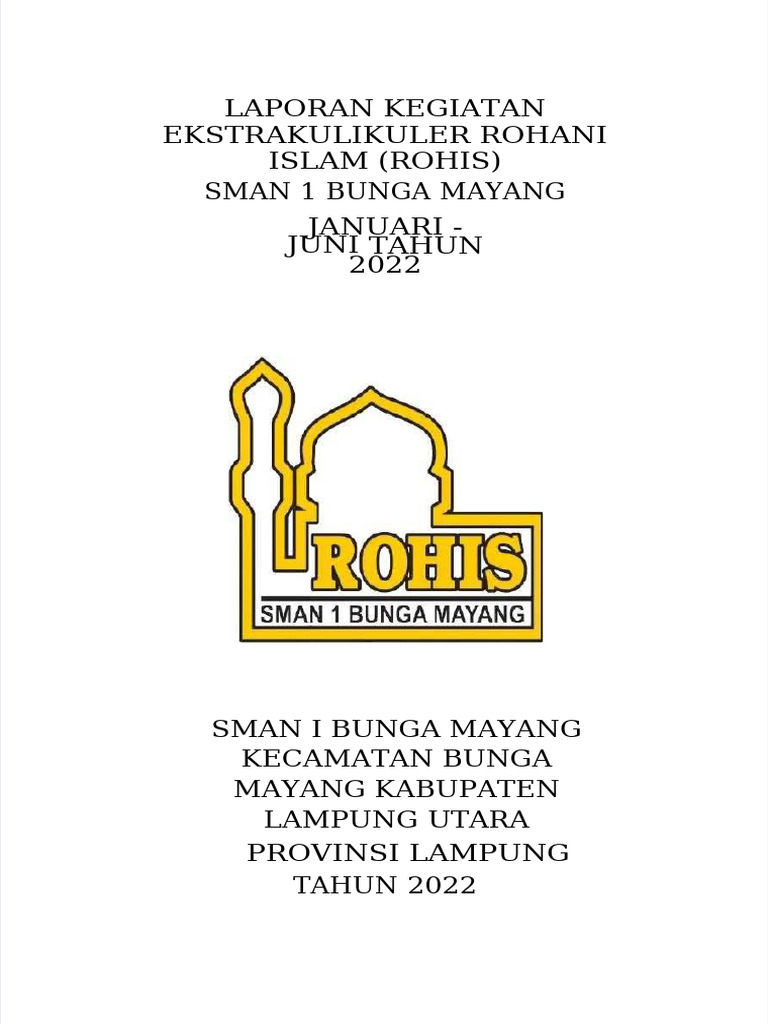PDF Laporan Kegiatan Ekstra Rohani Islam | PDF