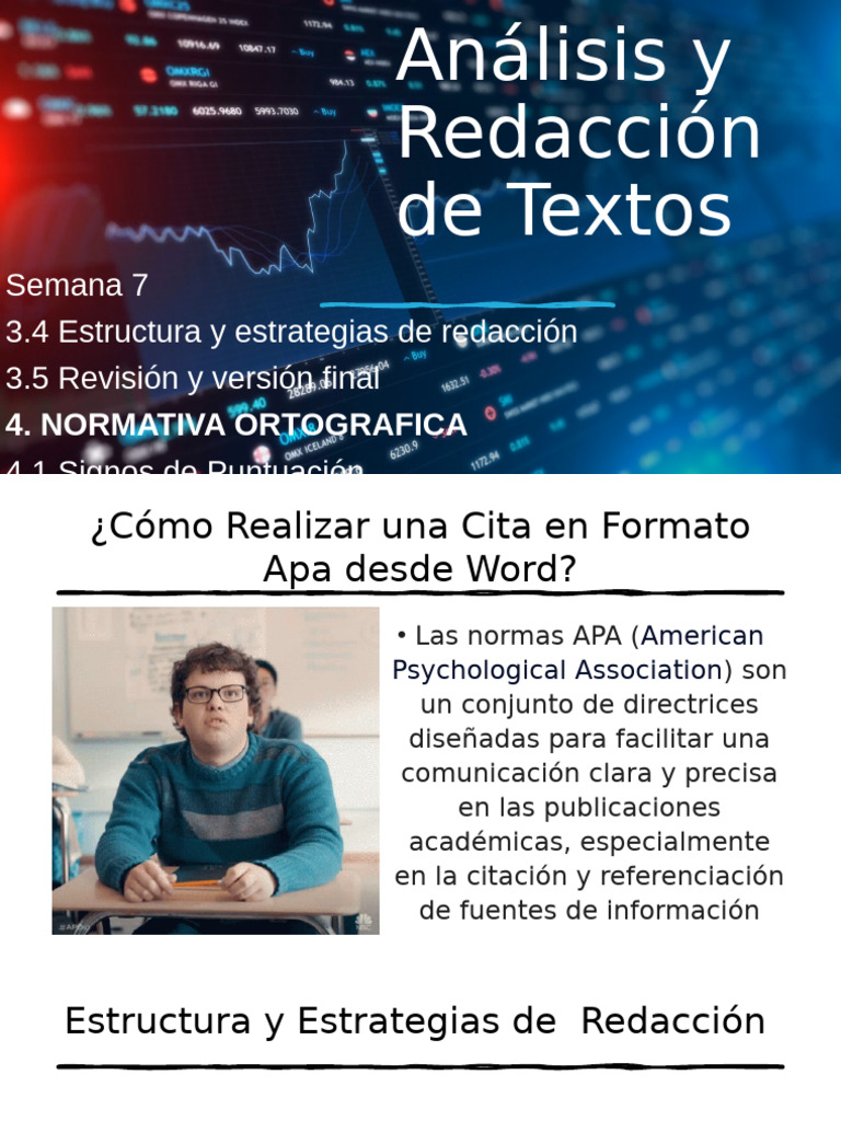 Análisis y Redacción de Textos Semana 7 | PDF