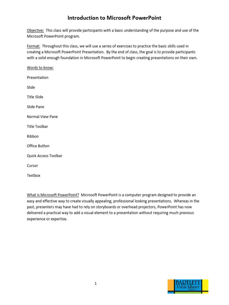 Intro PowerPoint | PDF