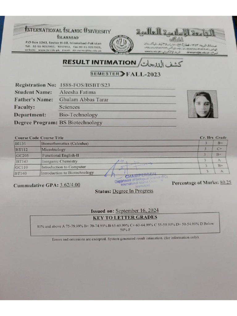 Transcript Bachelors | PDF