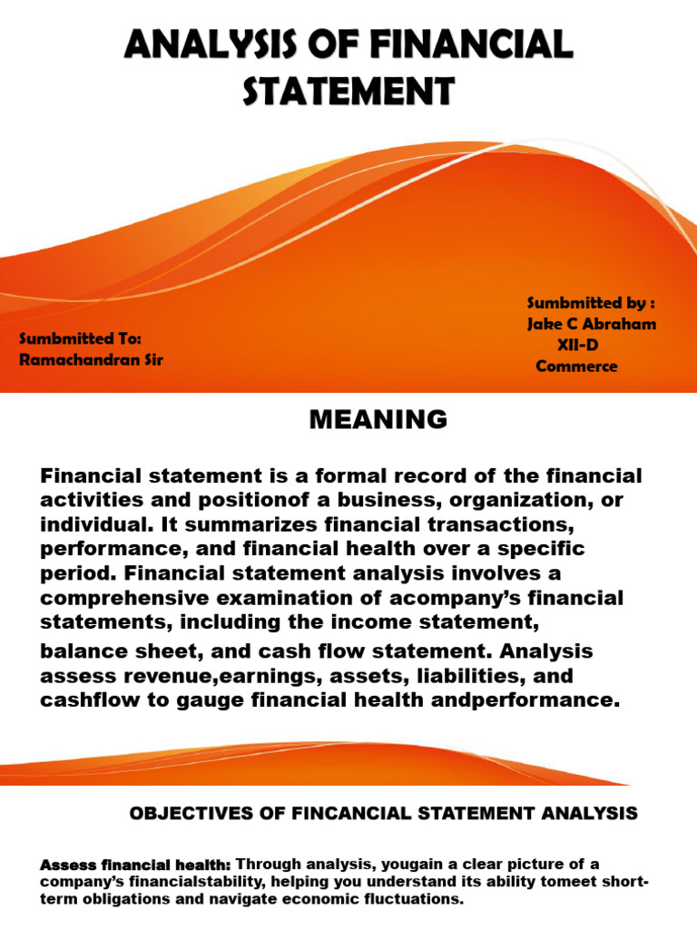 Jake C Abraham - Accountancy Project | PDF